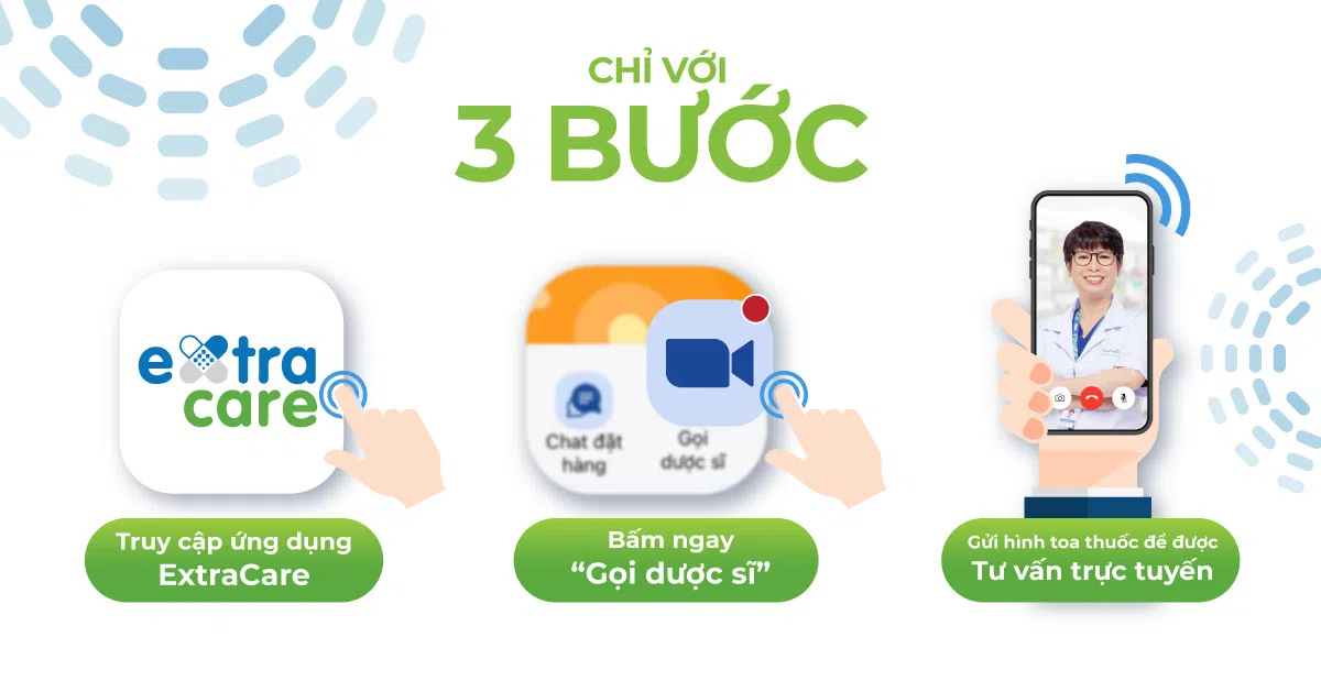 Tư vấn miễn phí với dược sĩ qua video trên ứng dụng Extracare