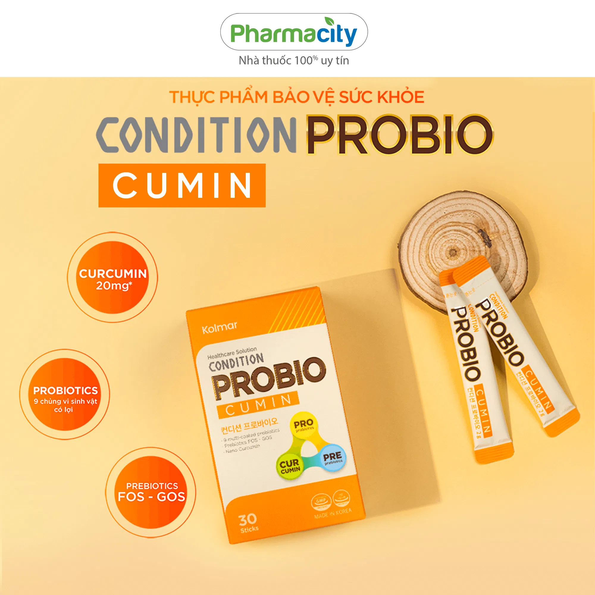 Thực phẩm bảo vệ sức khỏe hỗ trợ tiêu hóa Inno.N Condition Probio Cumin ...