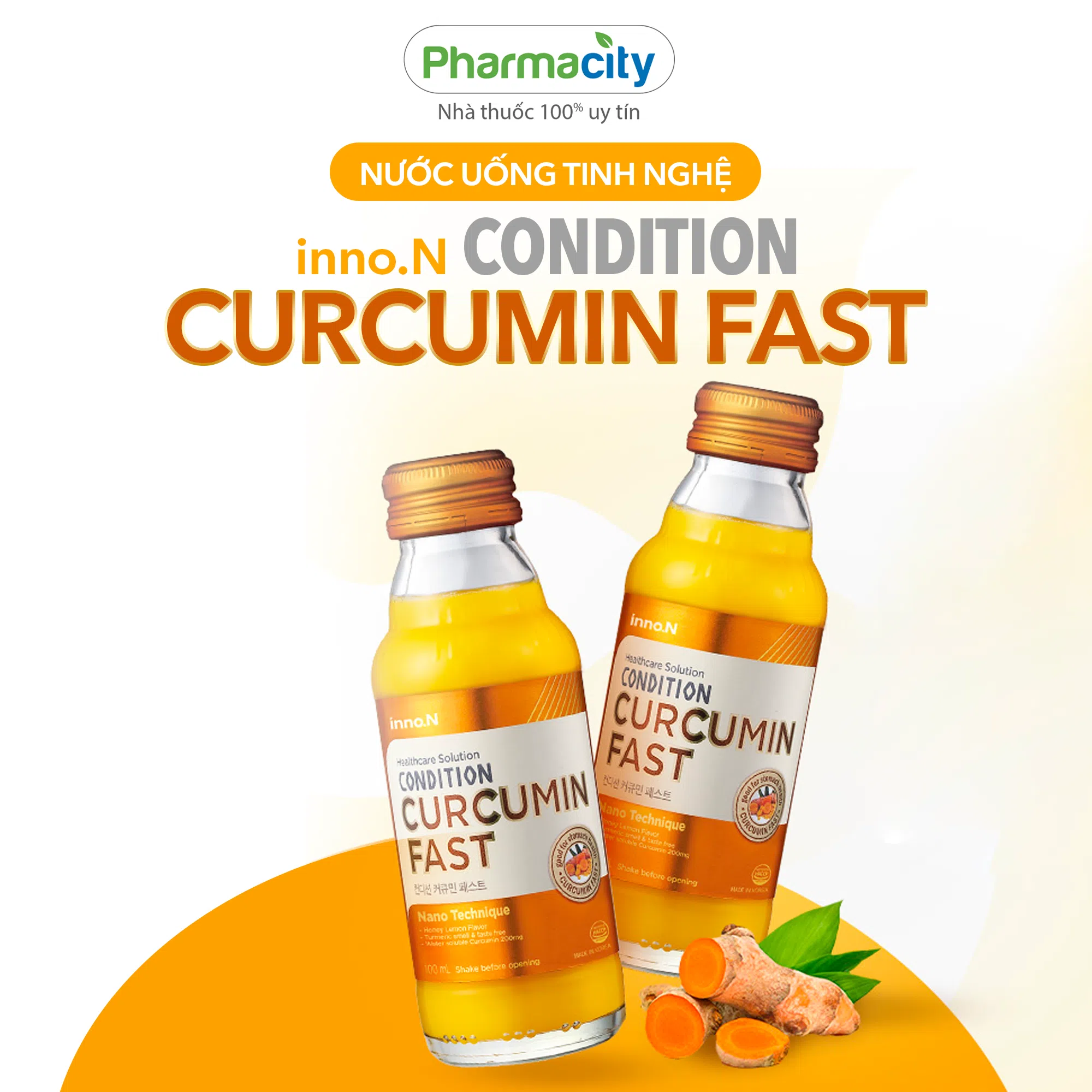 Nước uống tinh nghệ Inno.N Condition Curcumin Fast (100ml)