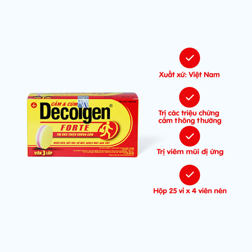 Decolgen Forte (25 vỉ x 4 viên nén)