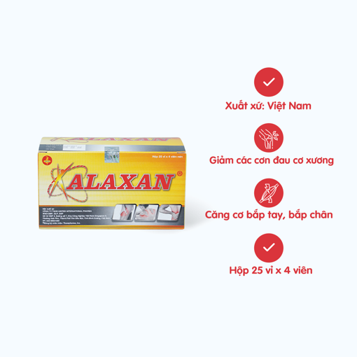 Alaxan (Hộp 25 vỉ x 4 viên)