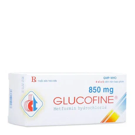 Glucofine 850mg (4 vỉ x 5 viên)