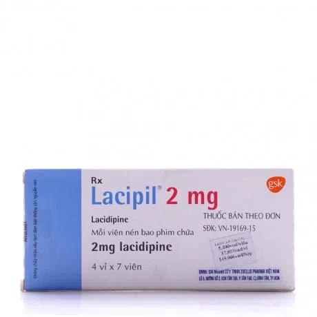 Lacipil Tab 2mg (4 vỉ x 7 viên)