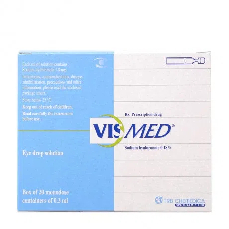 Vismed eye drop (Hộp 20 ống)