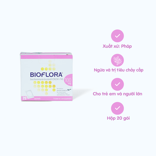 Bioflora 100mg (20 gói/hộp)