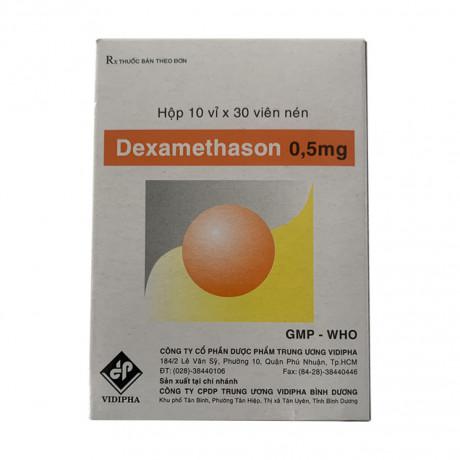 Dexamethasone 0.5mg (10 vỉ x 30 viên)