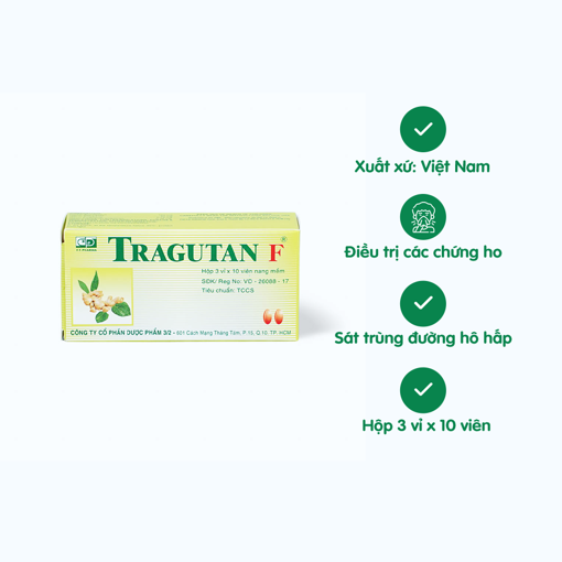 Tragutan.F (3 vỉ x 10 viên/hộp)
