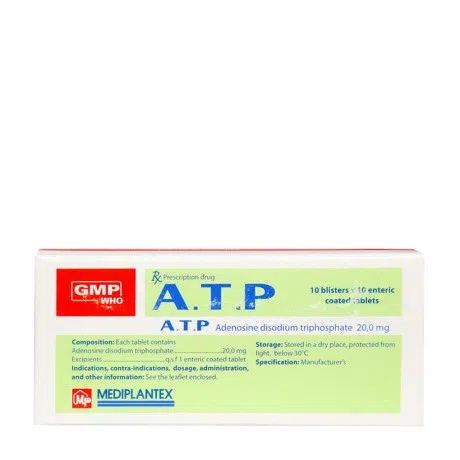 A.T.P 20mg (Hộp 10 vỉ x 10 viên)