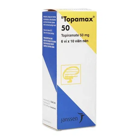 Topamax 50mg (6 vỉ x 10 viên/hộp)