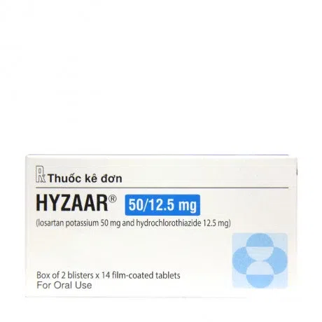 Hyzaar Tab 50/12,5mg (Hộp 2 vỉ x 14 viên)