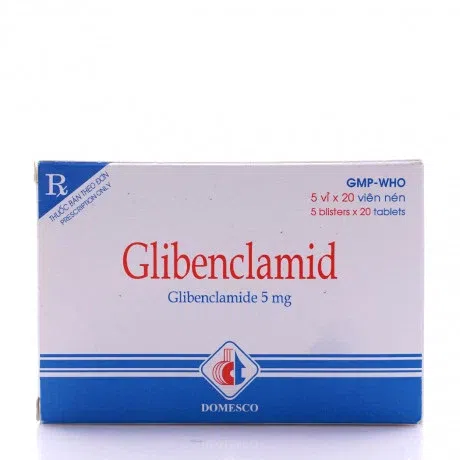 Glibenclamid 5mg (5 Vỉ x 20 Viên)
