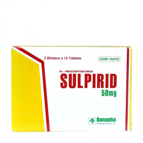 Sulpirid 50mg (Hộp 2 vỉ x 15 viên)