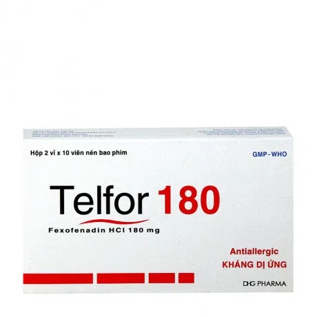 Telfor 180mg (Hộp 2 vỉ x 10 viên)