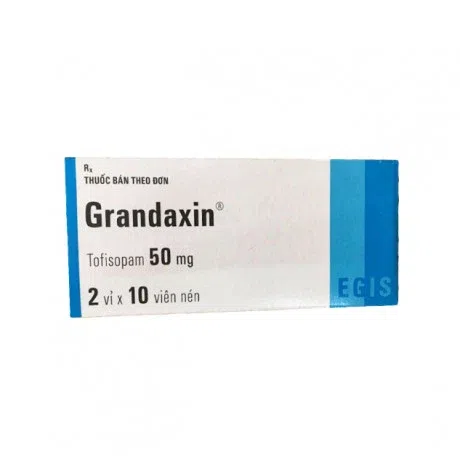 Grandaxin 50mg (Hộp 2 vỉ x 10 viên)