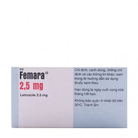 Femara 2.5mg (Hộp 3 vỉ x 10 viên)