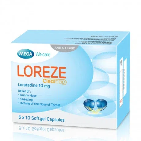 Loreze 10mg (Hộp 5 vỉ x 10 viên)