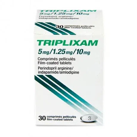 Triplixam 5mg/1.25mg/10mg (Lọ 30 viên)