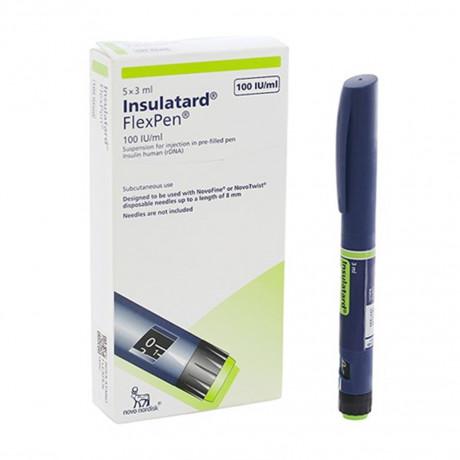 Insulatard FlexPen 100IU/ml (5 bút x 3ml)