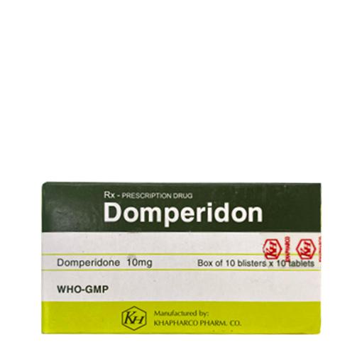 Domperidon (Hộp 10 vỉ x 10 viên)