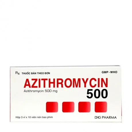 Azithromycin 500 (Hộp 3 vỉ x 10 viên)