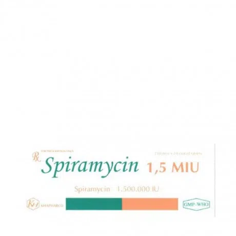Spiramycin 1,5 MIU (Hộp 2 vỉ x 10 viên)