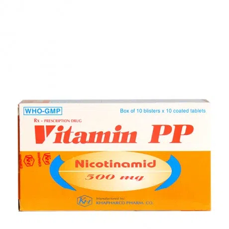 Vitamin PP (Hộp 10 vỉ x 10 viên)