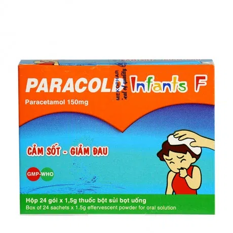 Paracold Flu 15O (Hộp 24 gói x 1.5g)