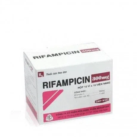 Rifampicin 300mg (Hộp 10 vỉ x 10 viên)