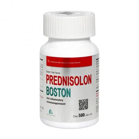 Prednisolon Boston 5mg (Chai 500 viên)
