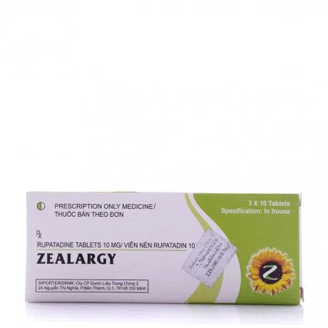 Zealargy 10mg (Hộp 3 vỉ x 10 viên)