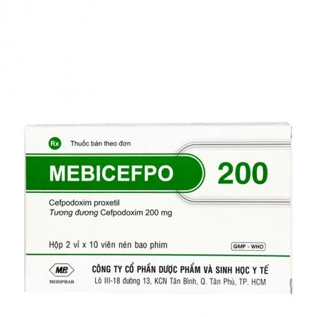Mebicefpo 200mg (Hộp 2 vỉ x 10 viên)