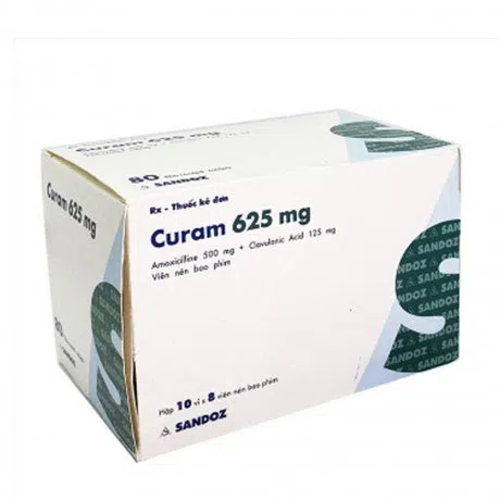 Curam 625mg (Hộp 10 vỉ x 8 viên)
