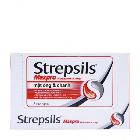 Strepsils Maxpro mật ong & chanh (Hộp 12 gói x 8 viên)