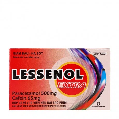 Lessenol Extra (Hộp 10 vỉ x 10 viên)