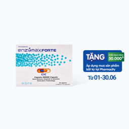 Viên hỗ trợ tiêu hóa Enzymax Forte (Hộp 20 viên)