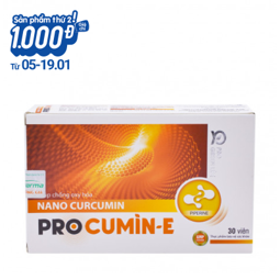 Viên nghệ Procumin-E (Hộp 3 vỉ x 10 viên)