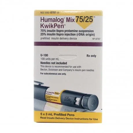 Humalog Mix25 Kwikpen (Hộp 5 bút x 3ml)