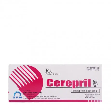 Cerepril 5 (Hộp 3 vỉ x 10 viên)
