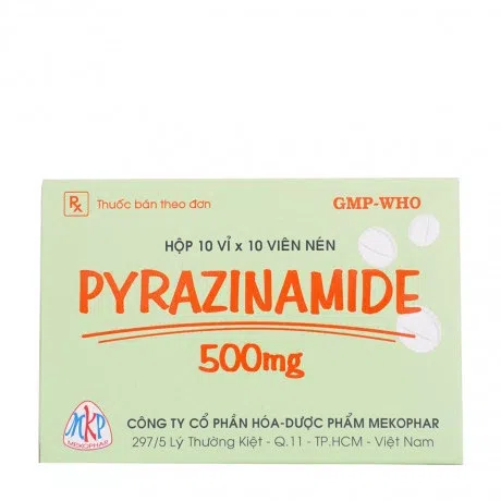 Pyrazinamide 500mg (Hộp 10 vỉ x 10 viên)