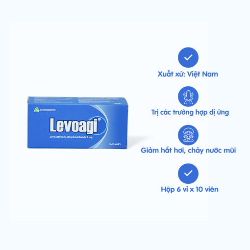 Levoagi 5mg (Hộp 6 vỉ x 10 viên)