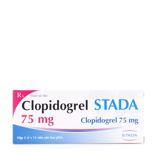 Clopidogrel STADA 75mg (Hộp 2 vỉ x 14 viên)
