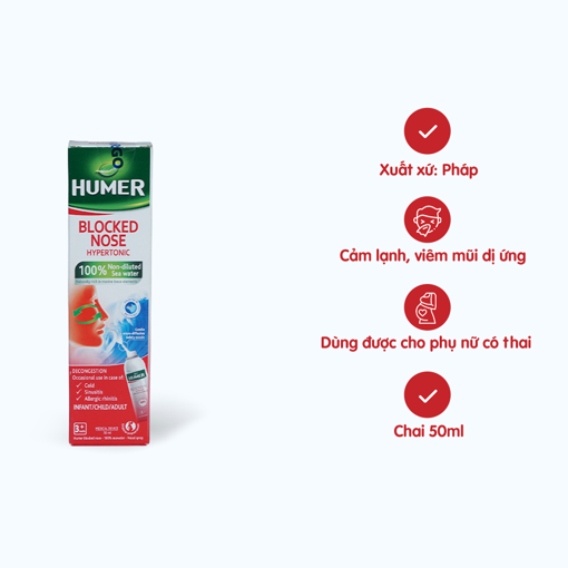 Dung dịch xịt mũi Humer cho trẻ sơ sinh, trẻ em và người lớn - Blocked ...