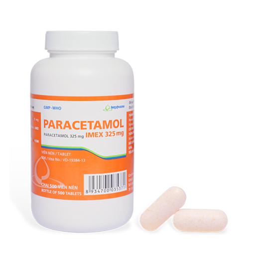 Paracetamol tab 325mg (Chai 500 viên)