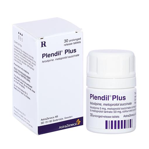 Plendil Plus Tab 5/47.5 (Lọ 30 viên)