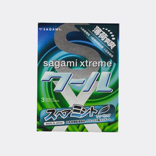 Bao cao su Sagami Spearmint (Hộp 3 cái)