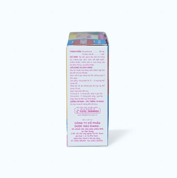 Hapacol 80mg (Hộp 24 gói)