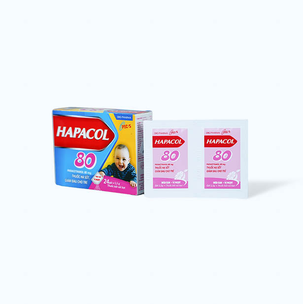 Hapacol 80mg (Hộp 24 gói)