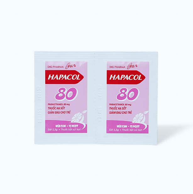 Hapacol 80mg (Hộp 24 gói)