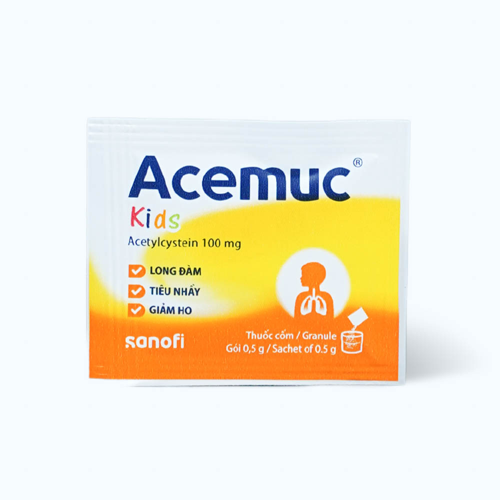 Acemuc Kids 100mg (Hộp 30 gói)