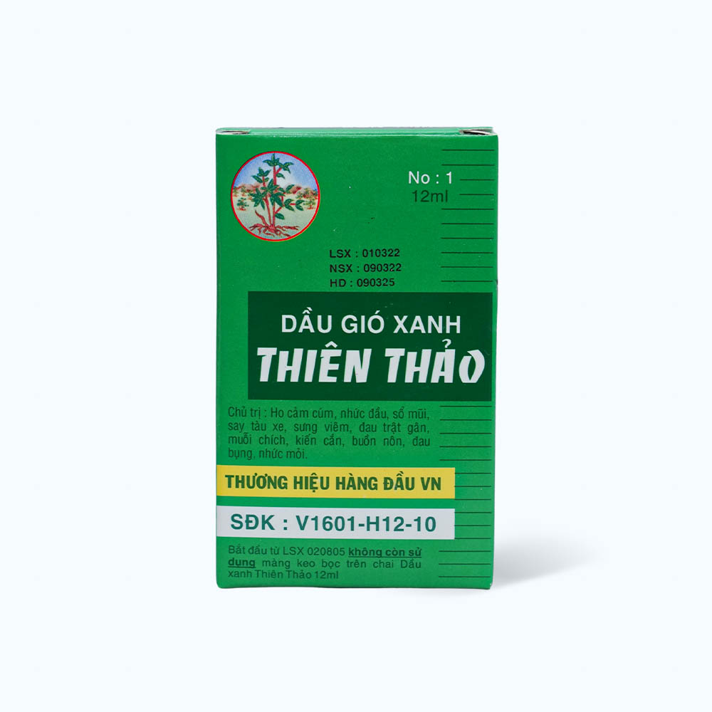 Dầu gió xanh Thiên Thảo (Chai 12ml)